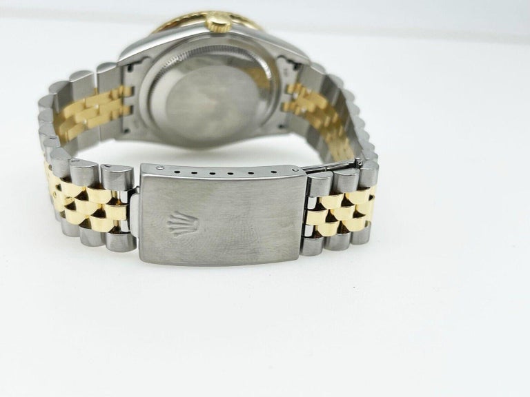 Rolex 16263 2002 Datejust Thunderbird Turn O Graph Champagne Dial 18K ...