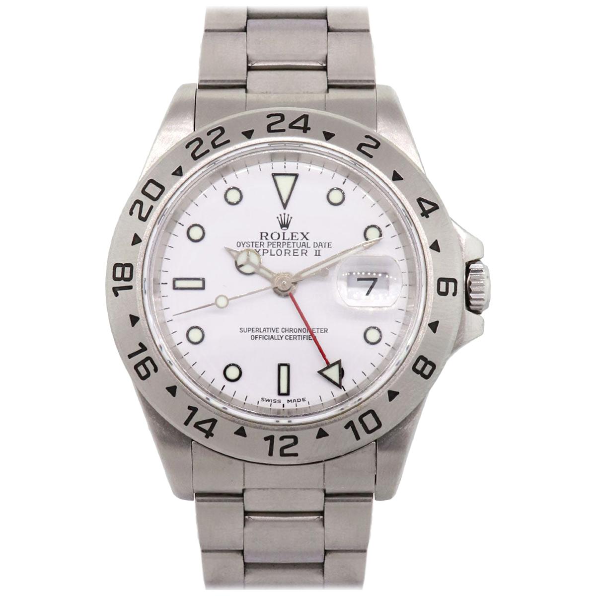 Rolex 16570 Explorer II Wristwatch at 1stDibs