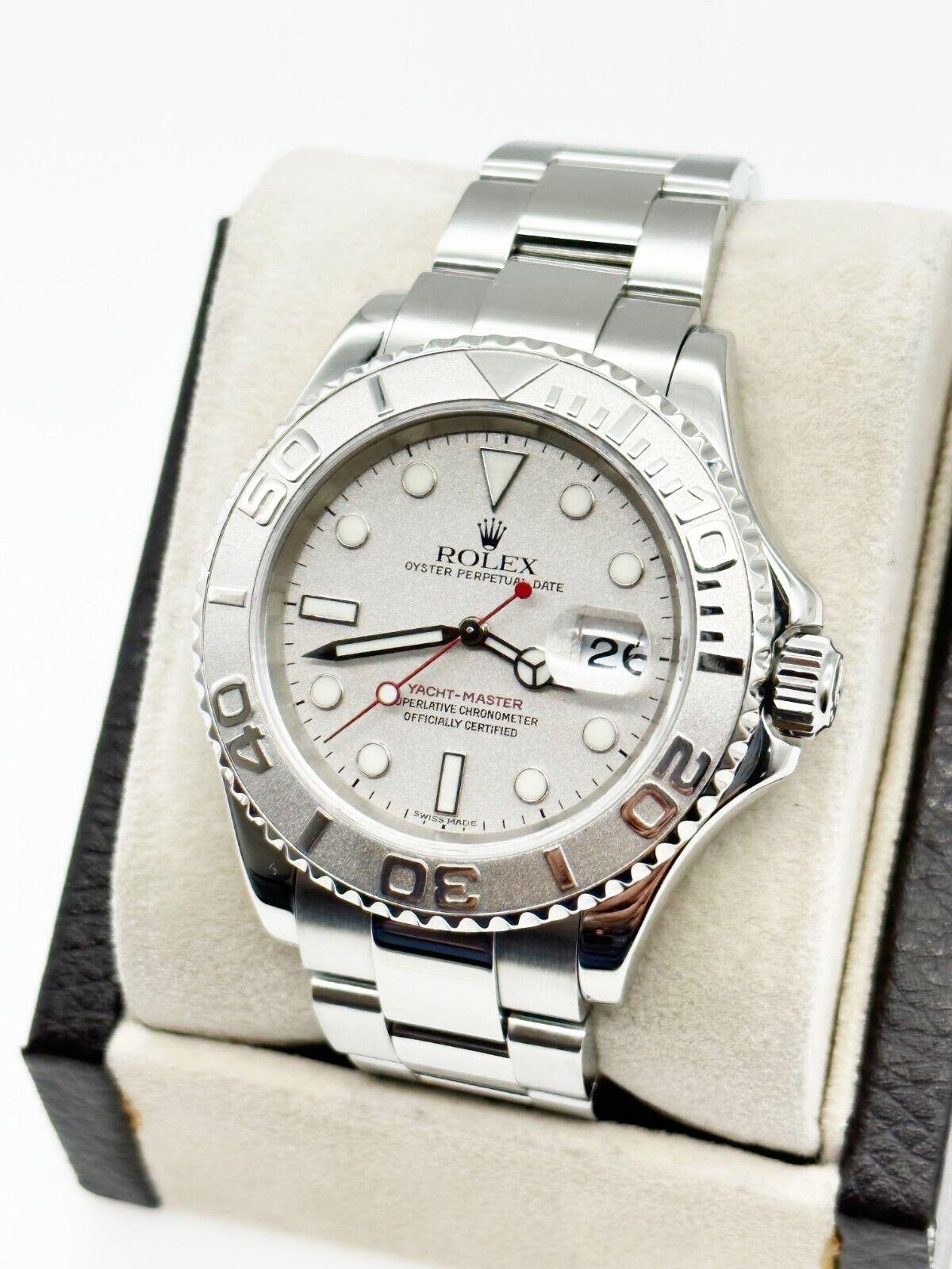 Rolex 16622 Yacht Master Platinum Stainless Steel 40mm 2002 For Sale at 1stDibs
