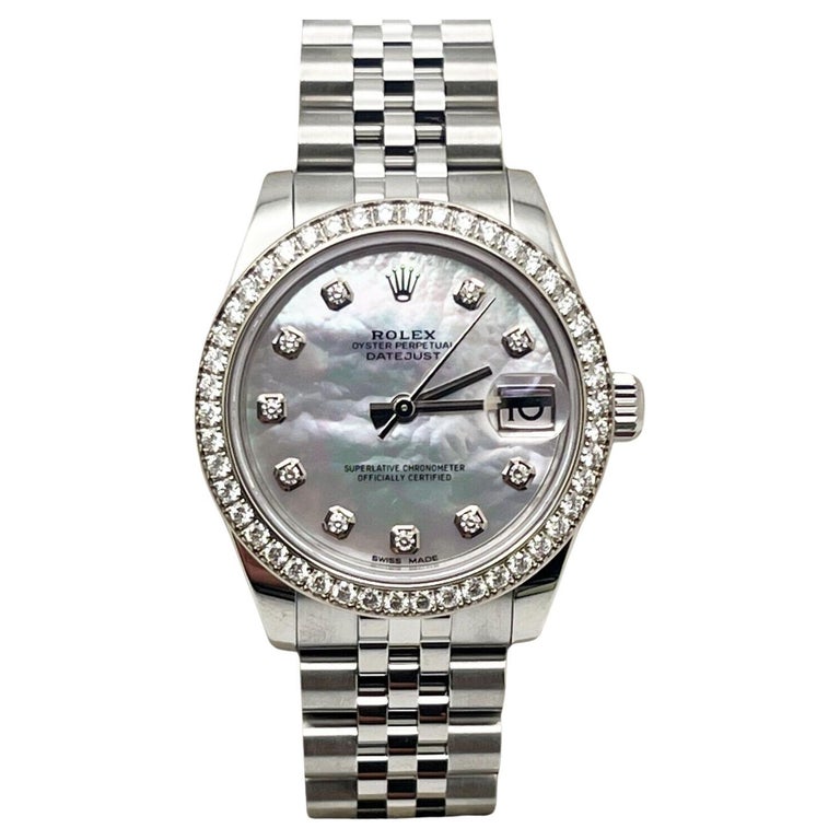 Rolex 178384 Datejust Midsize 31mm Factory MOP Diamond Dial and Bezel ...