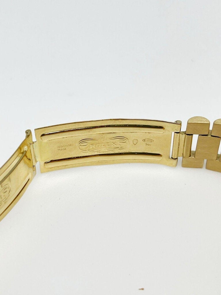 Rolex 1807 President Day Date Champagne Dial Bark Finish 18K Yellow ...
