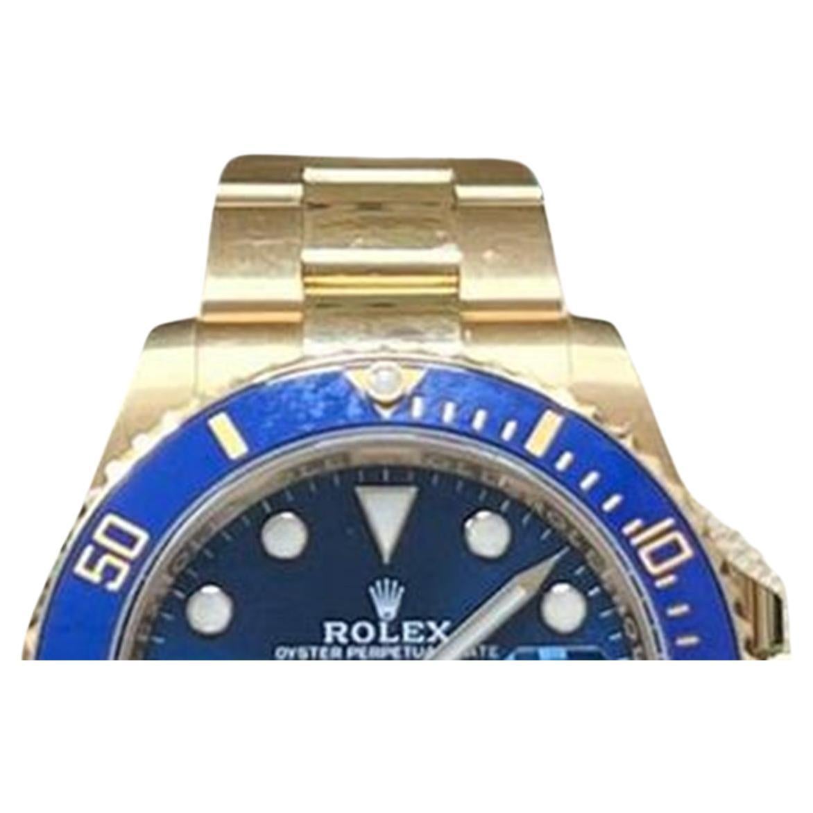 Rolex 18K Gold Submariner 126618LB Blue Dial This Rolex 18K Yellow For ...