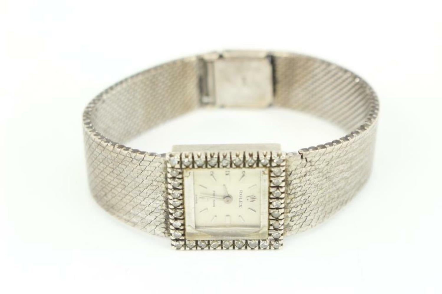 Rolex 18K White Gold Diamond Watch Ref 2157 1R524a For Sale at 1stDibs ...