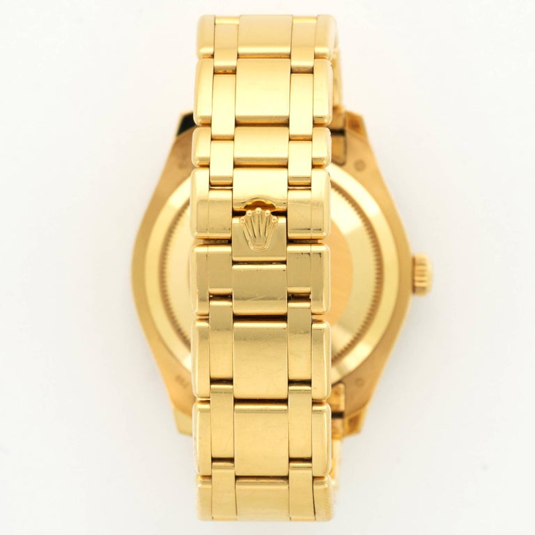 Rolex Yellow Gold Multicolor Sapphire Datejust Masterpiece Wristwatch ...