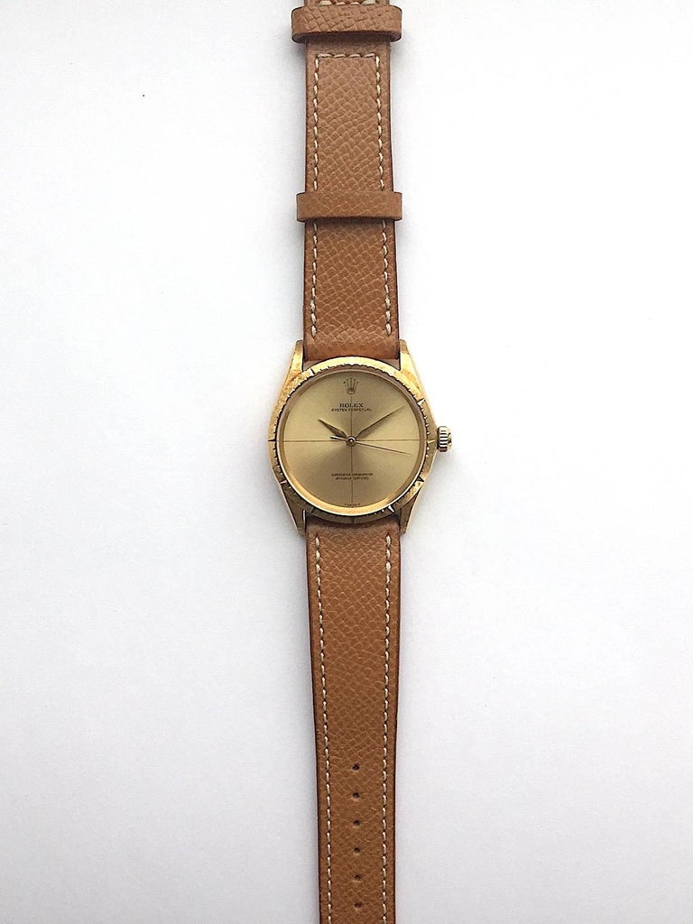 Rolex Yellow Gold Oyster Perpetual Zephyr Automatic Wristwatch, 1960s ...