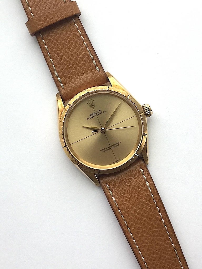 Rolex Yellow Gold Oyster Perpetual Zephyr Automatic Wristwatch, 1960s ...