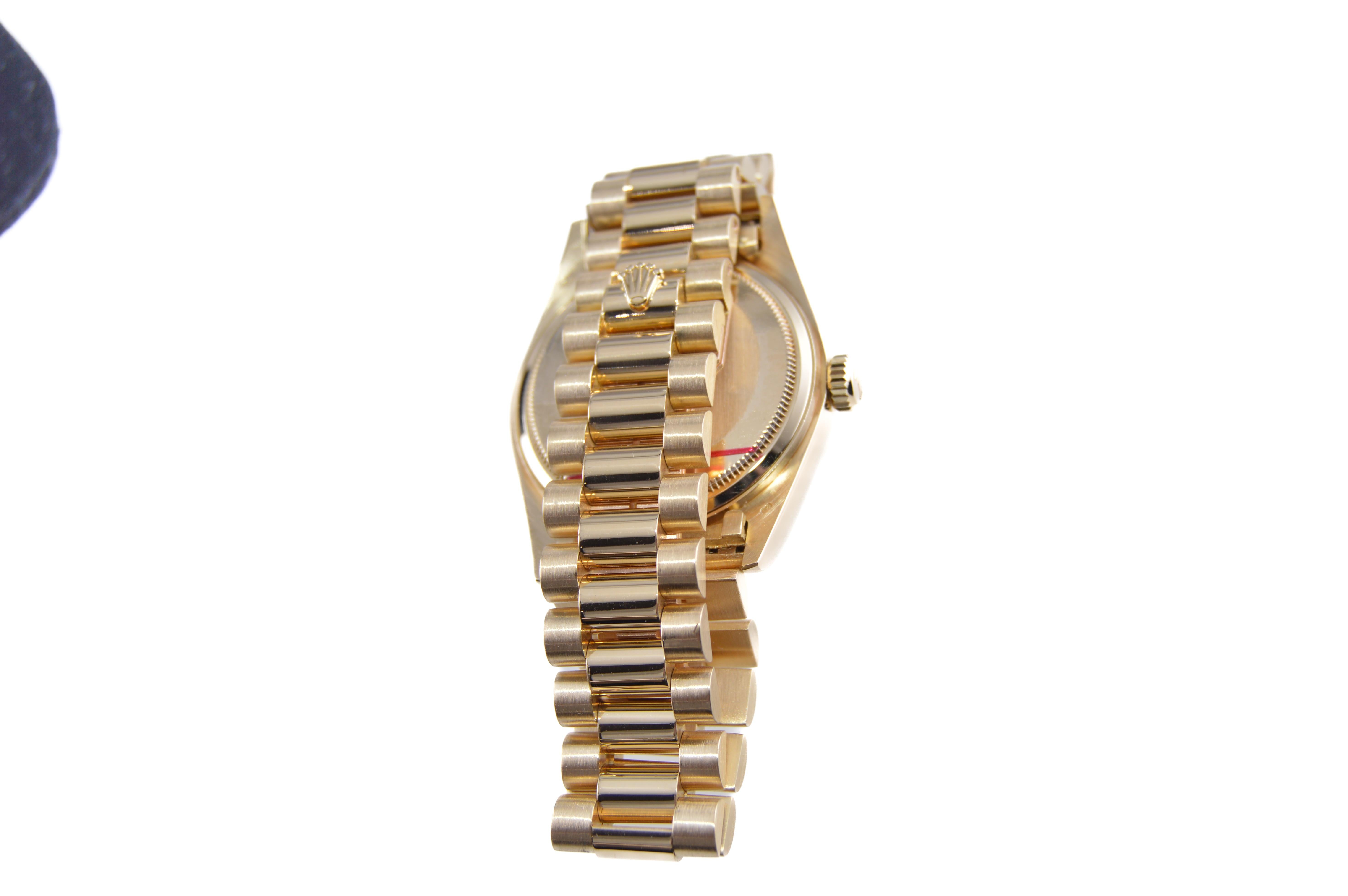 Rolex 18 Karat, Gold President with Custom Tiffany Blue Dial, 1987 For ...