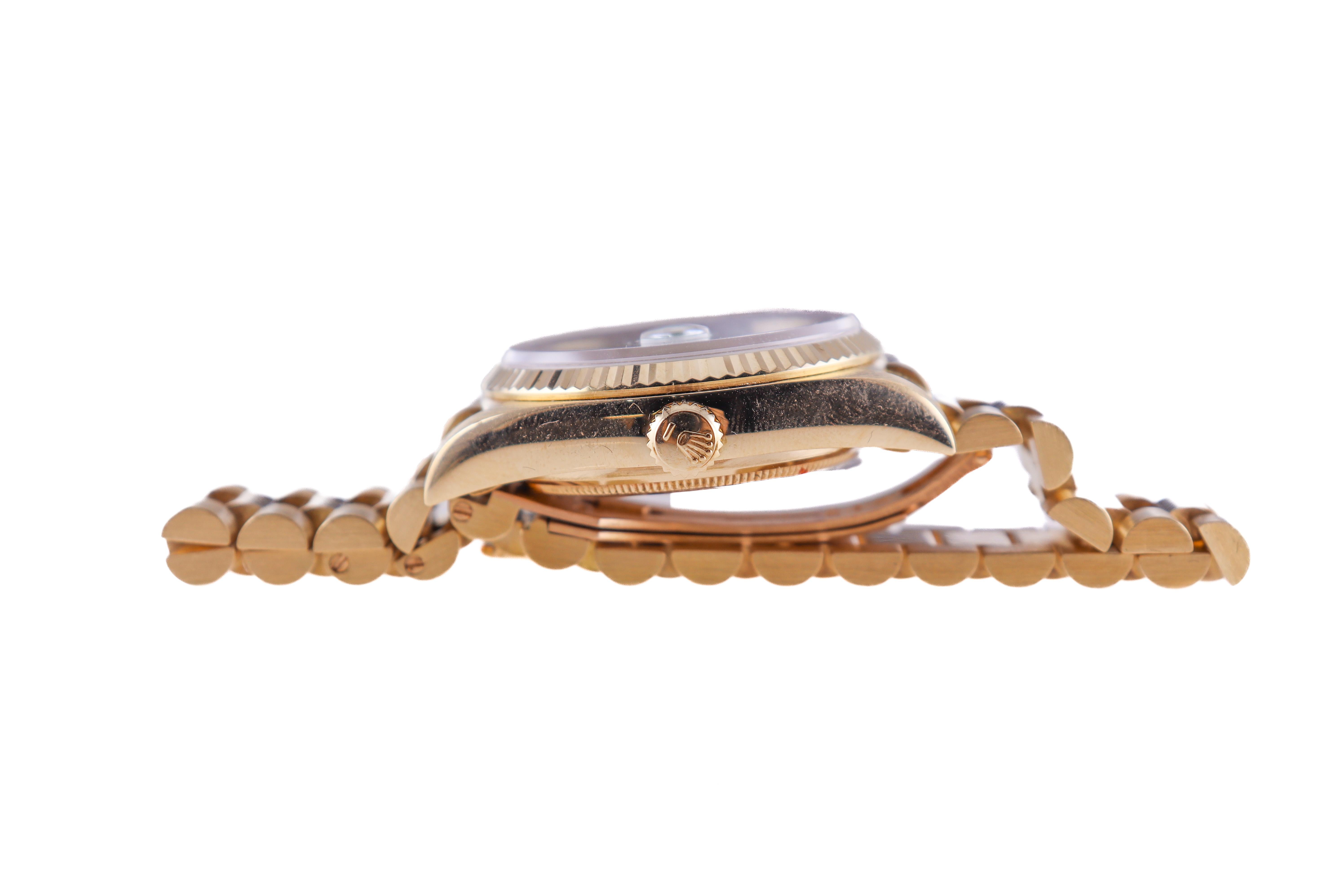 Rolex 18 Karat, Gold President with Custom Tiffany Blue Dial, 1987 For ...