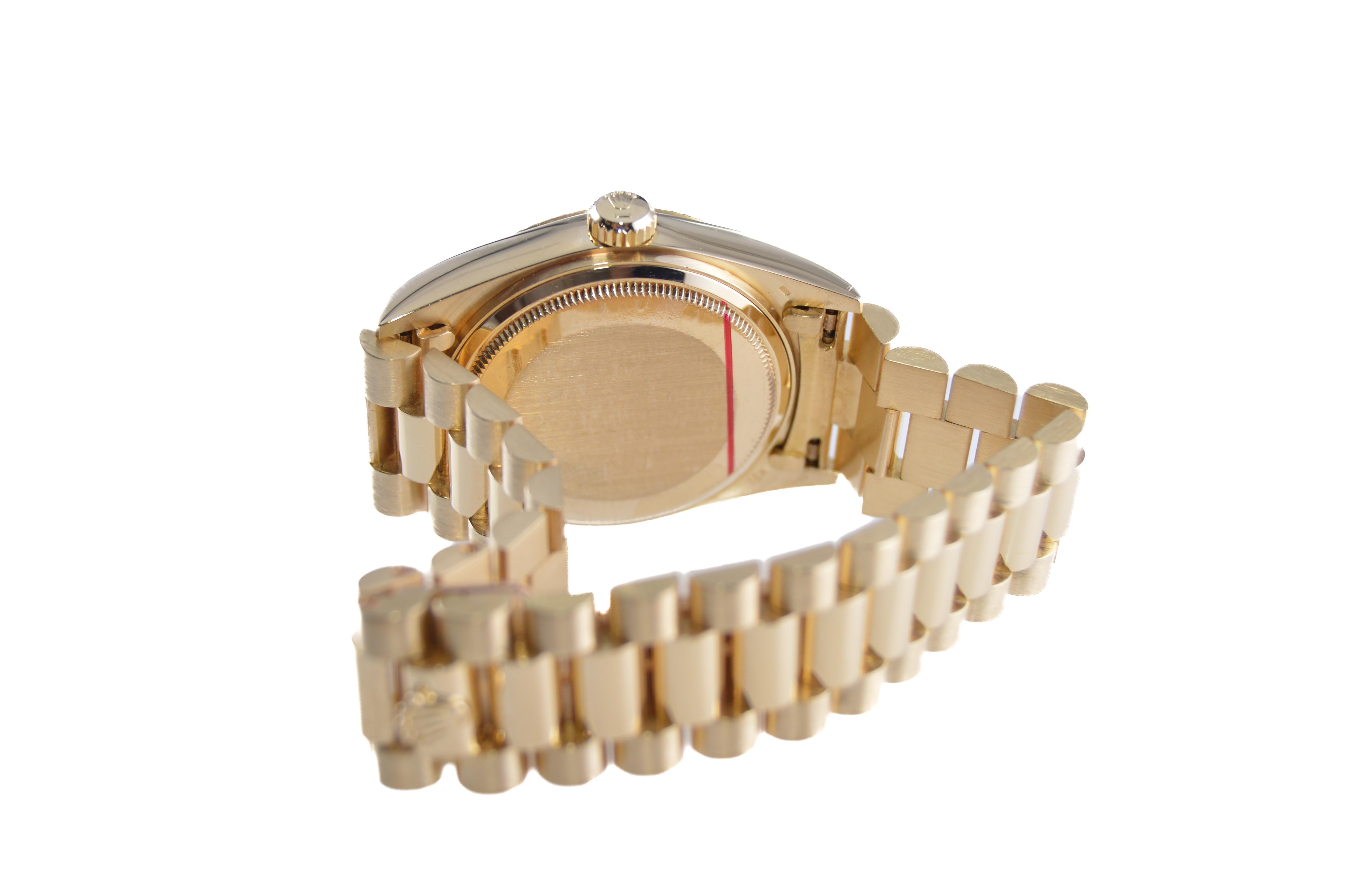 Rolex 18 Karat, Gold President with Custom Tiffany Blue Dial, 1987 For ...