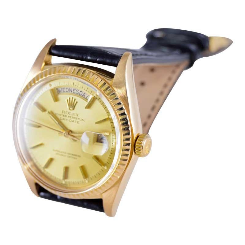 Rolex 18Kt. Yellow Gold Man's President One Owner Watch from 1969 / 70 ...