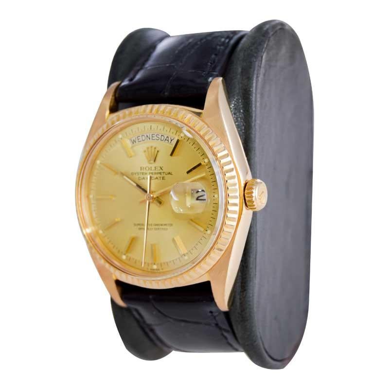 Rolex 18Kt. Yellow Gold Man's President One Owner Watch from 1969 / 70 ...