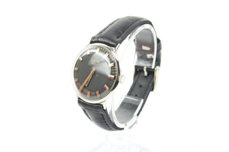 Rolex 1930 Marconi Special Black x Nickel Plated 34mm Watch 15r222s at ...