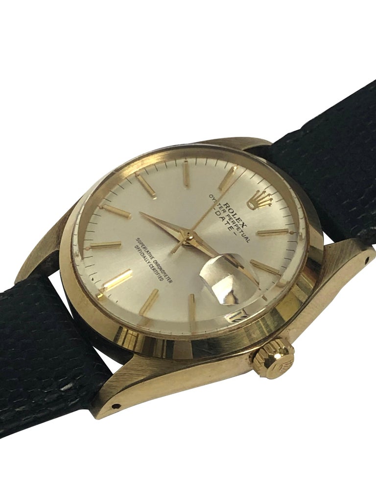 Rolex 1957 Ref 1500 Yellow Gold Self Winding Wrist Watch For Sale at ...