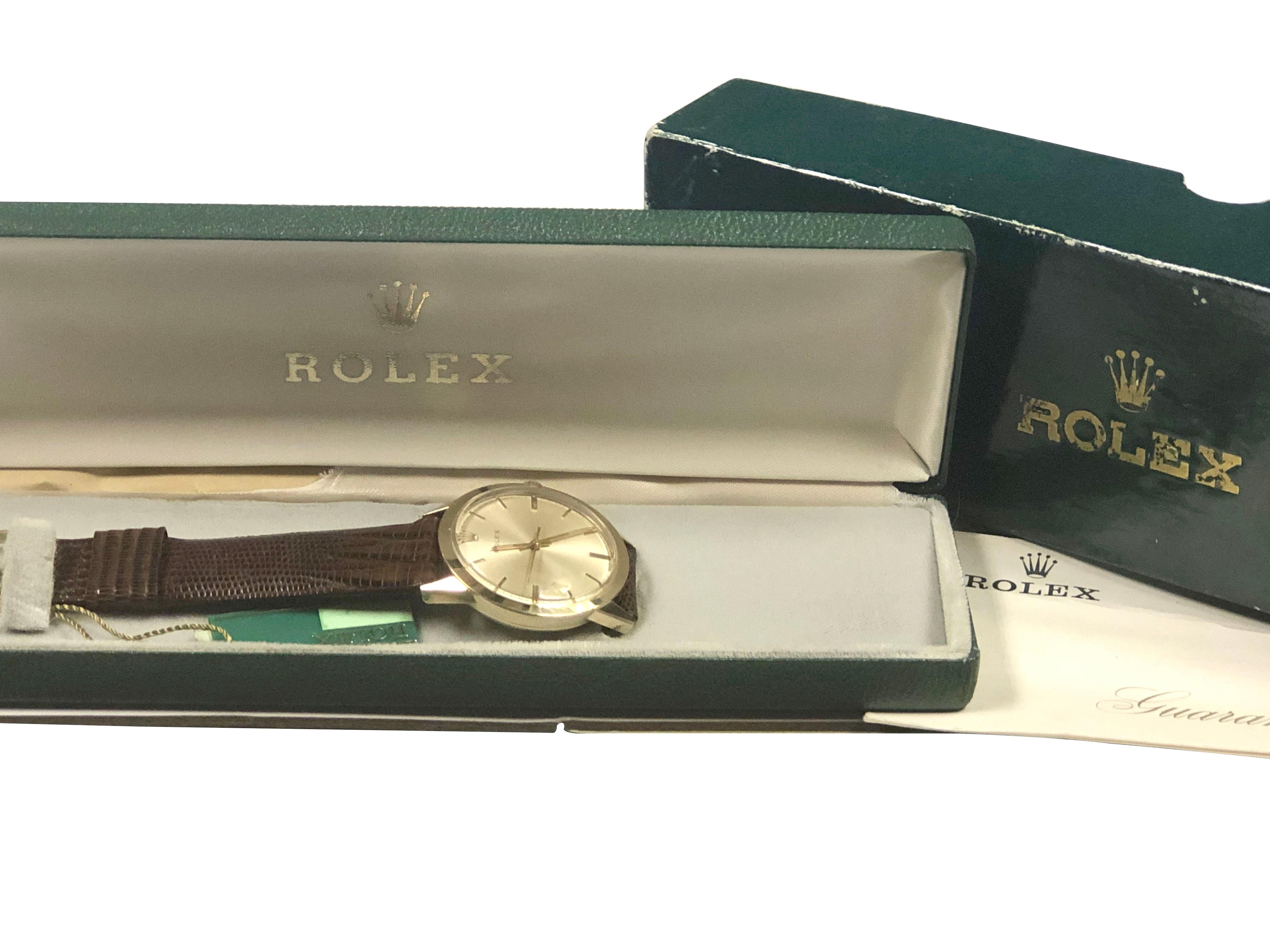 Rolex 1970 Near Mint Unworn Automatic Gold Filled cased Presentation ...