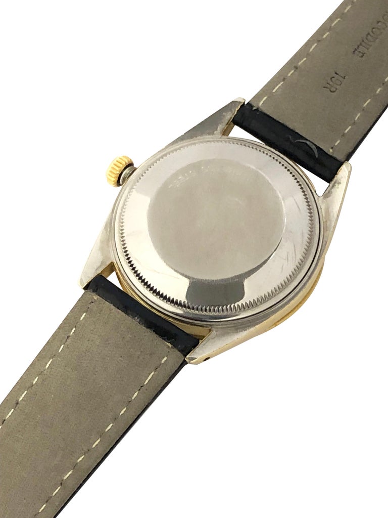 Rolex 1984 Date Gold Shell Ref 15505 Quick Set Wrist Watch For Sale at ...