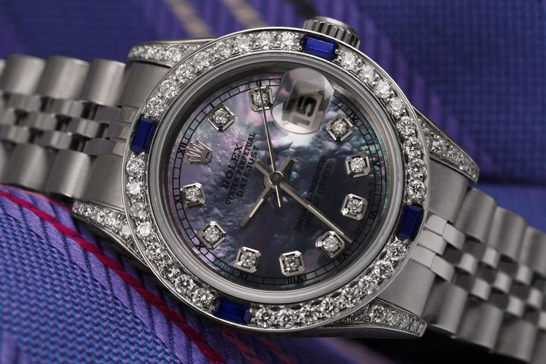 Rolex Datejust Tahitian MOP Mother of Pearl Diamond RT Dial 69174 For ...