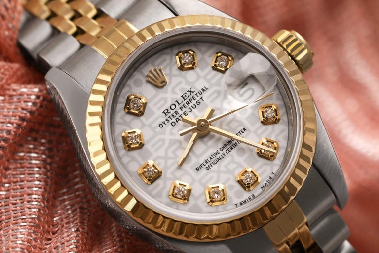 Rolex 26mm Datejust 69173 Two Tone White Color Jubilee Dial with ...