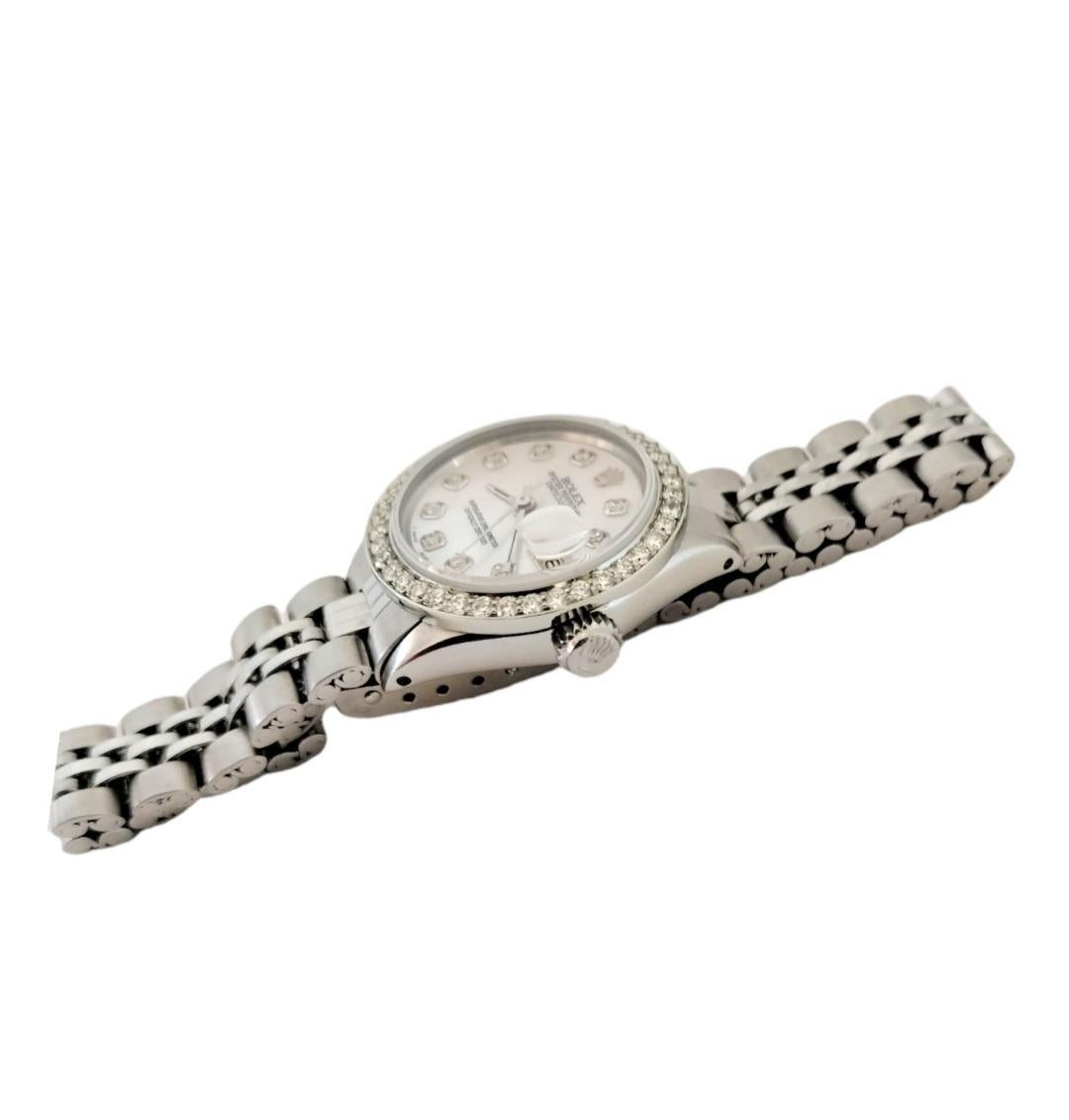 Rolex Ladies Datejust 6517 White MOP Diamond at 1stDibs