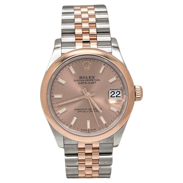 Rolex 278241 Datejust Midsize 31mm Rose Color Dial 18K Rose Gold ...