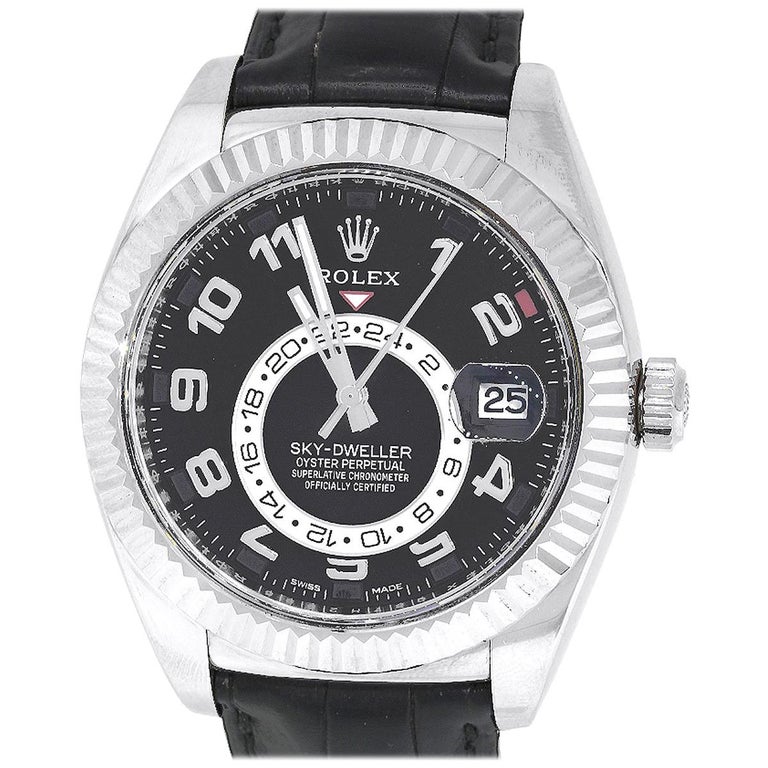 Rolex 326139 Sky-Dweller Black Dial Watch at 1stDibs | 326139 rolex