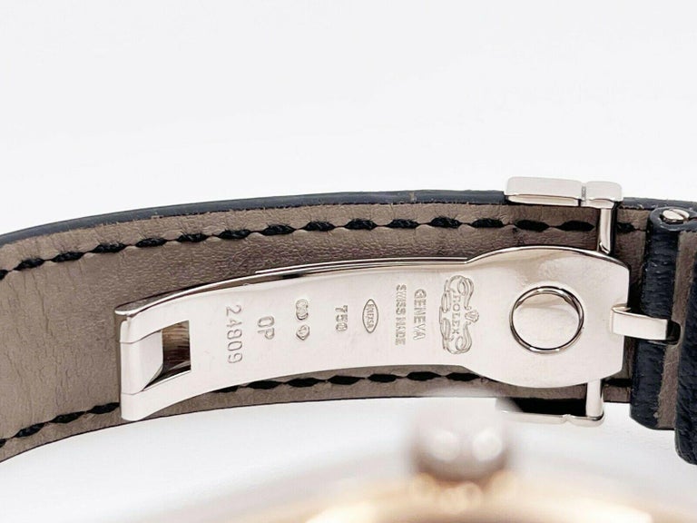 Rolex 4243 Cellini Danaos 18K Rose and White Gold Leather Strap For ...