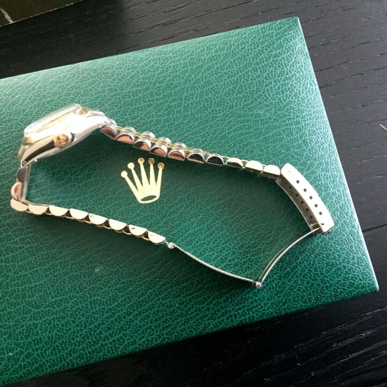 Rolex 6719 Ladies Oyster Perpetual 18 Karat Gold and Stainless Steel ...