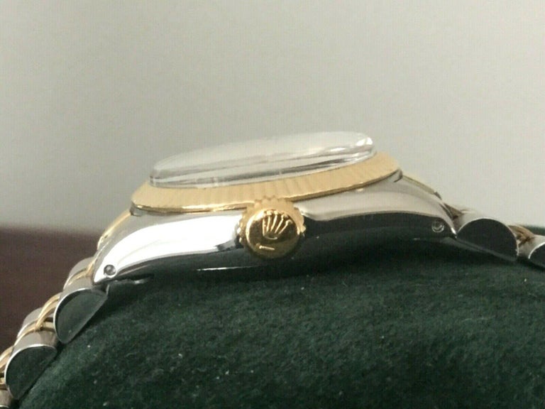 Rolex 6719 Ladies Oyster Perpetual 18 Karat Gold and Stainless Steel ...