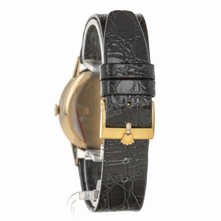 Rolex 8961 Precision 18 Karat Yellow Gold Champagne Stick Dial 351xxx ...