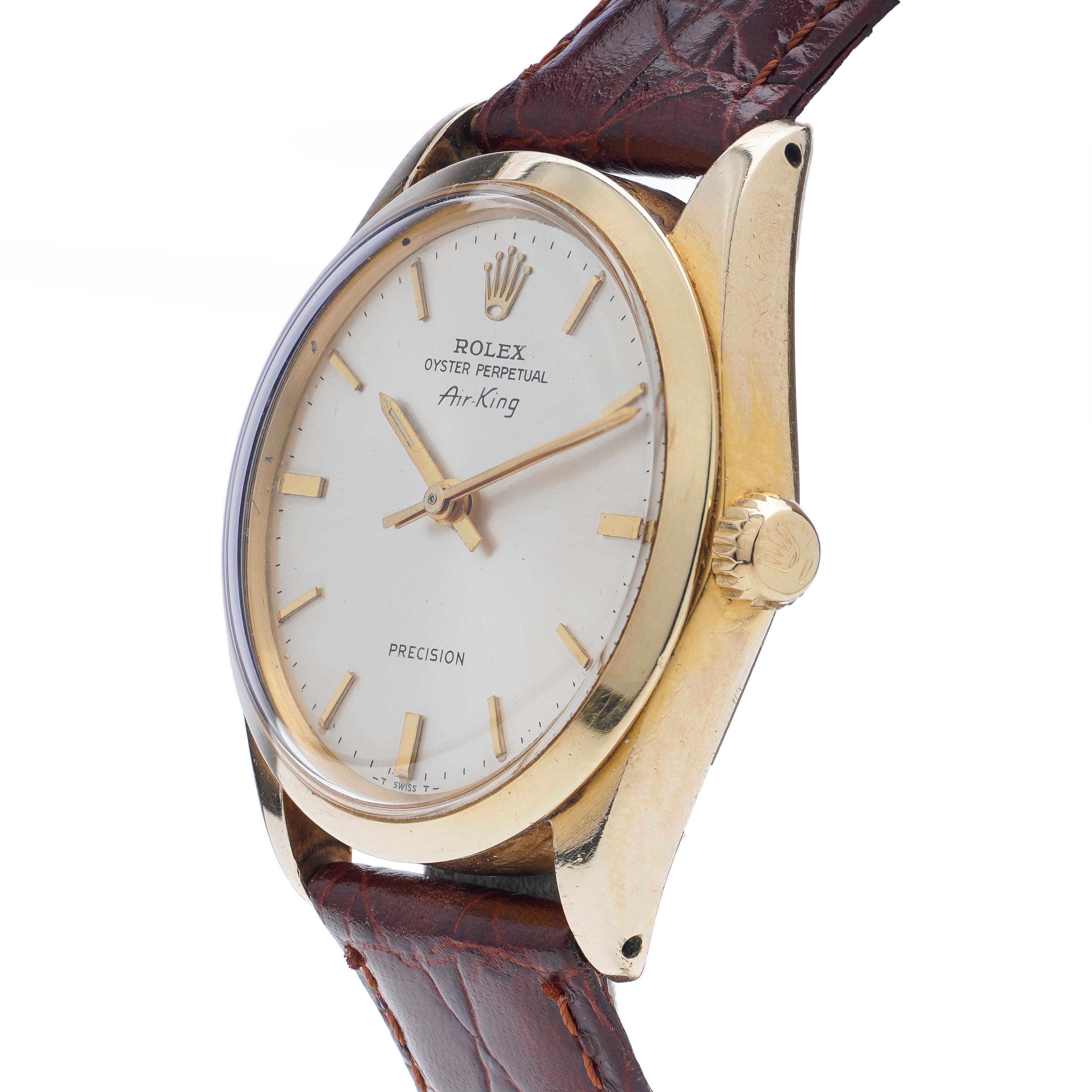 Rolex 9 Kt. Yellow Gold Oyster Perpetual Air King Precision For Sale at ...