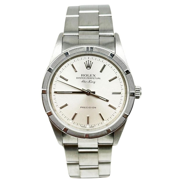 Rolex Air King 14010 Silver Dial Stainless Steel Box Paper 2003 For ...