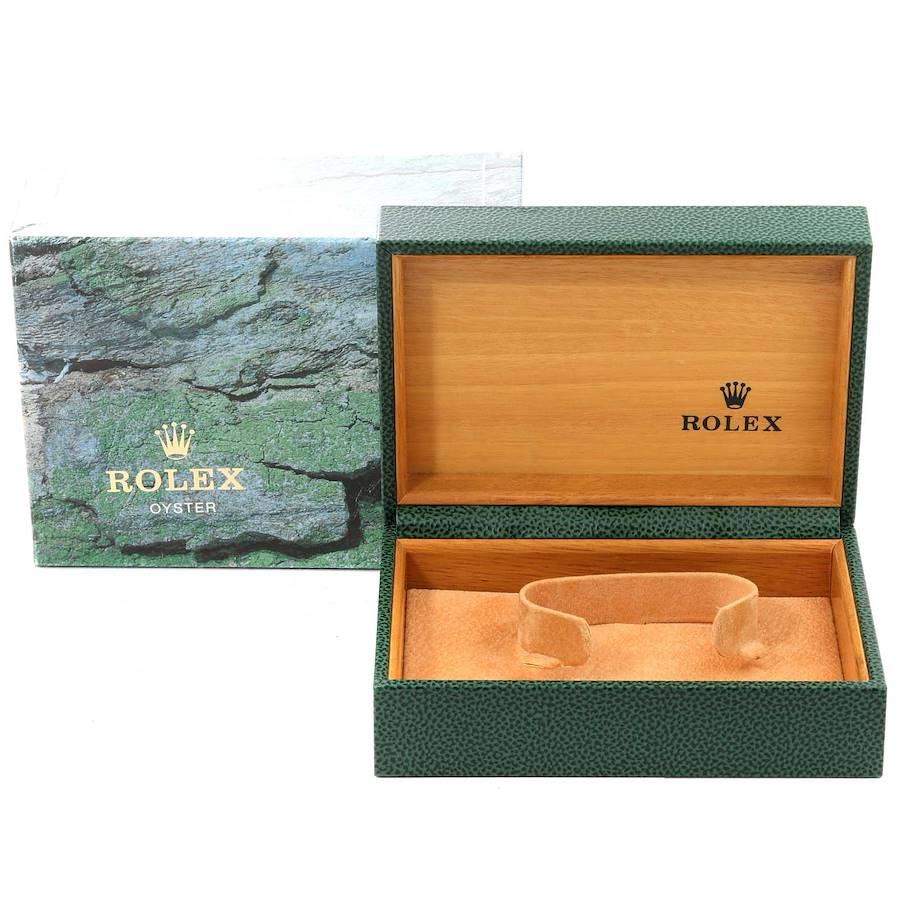 Rolex Air King Black Dial Steel Engine Turned Bezel Mens Watch 14010 ...