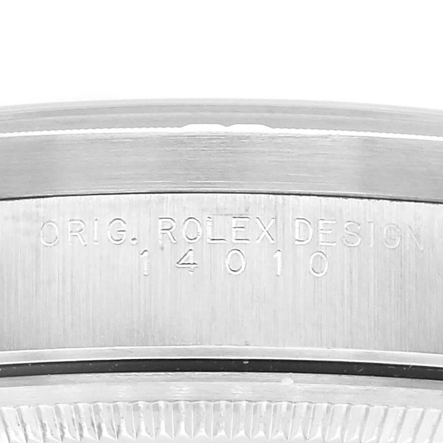 Rolex Air King 34 Salmon Dial Engine Turned Bezel Steel Mens Watch ...