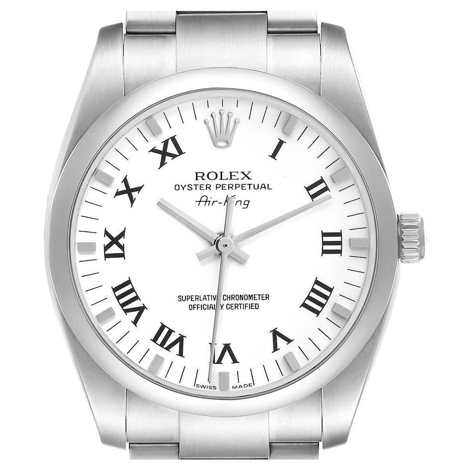 Tudor Prince Day Date White Roman Dial Steel Mens Watch 76214 Box Card ...