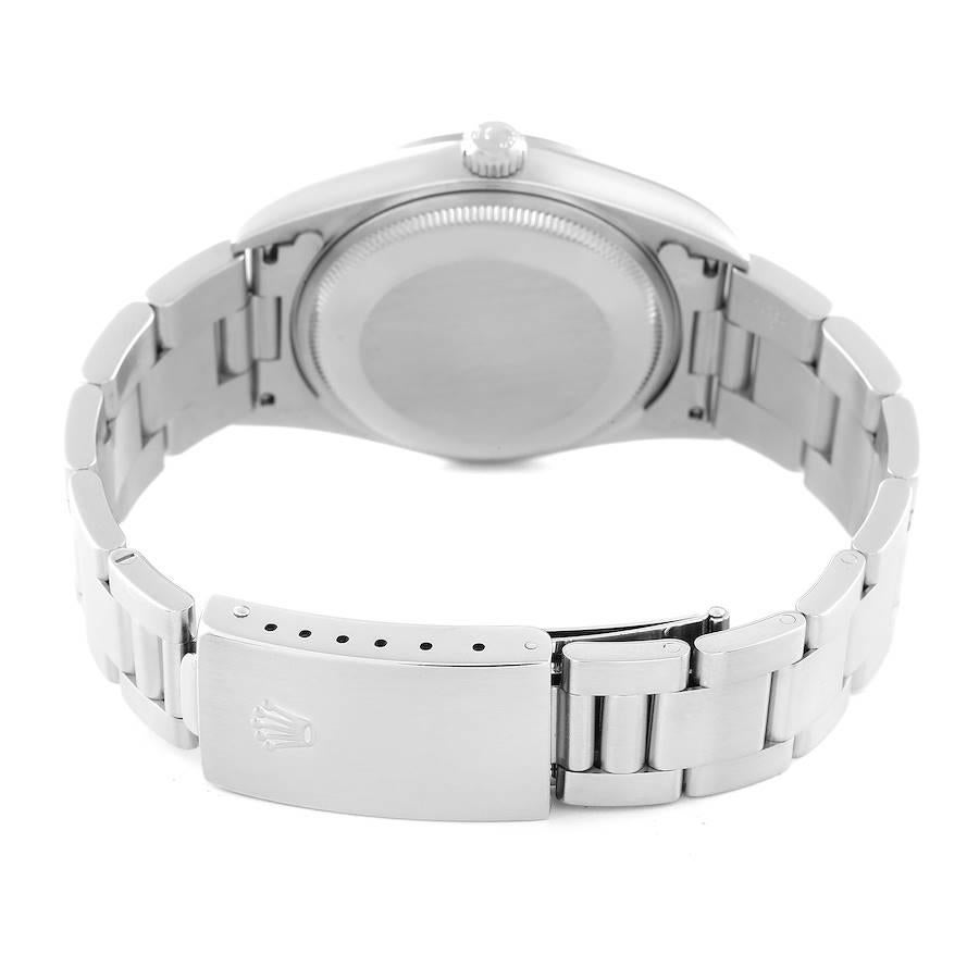 Rolex Air King Black Dial Smooth Bezel Steel Mens Watch 14000 For Sale ...