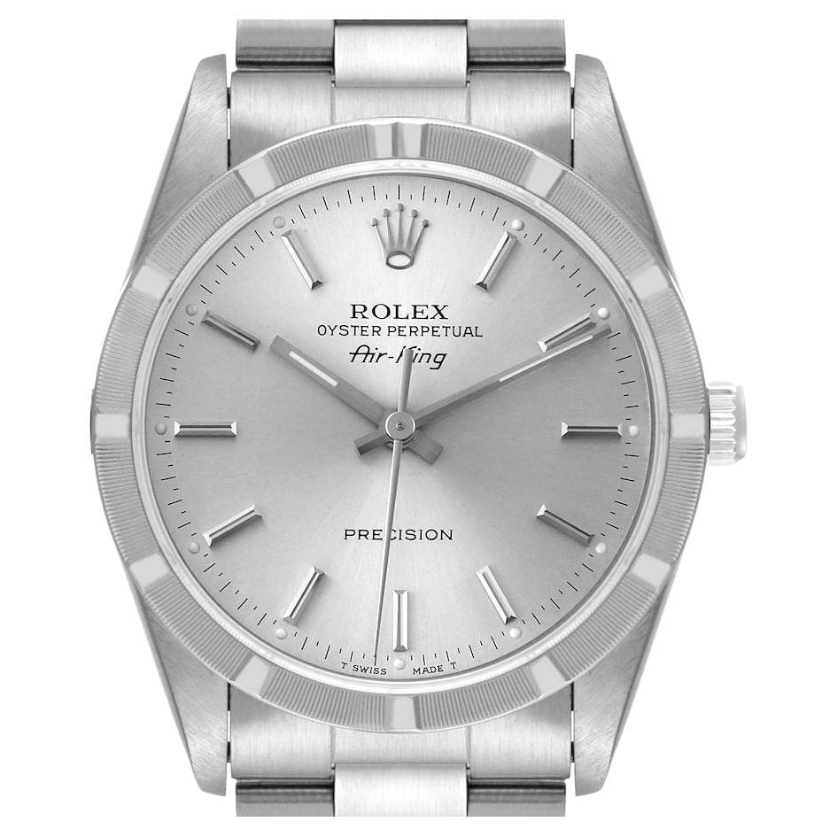 Rolex Air-King Super Precision Vintage Gents Gold Capped Silver Dial B ...