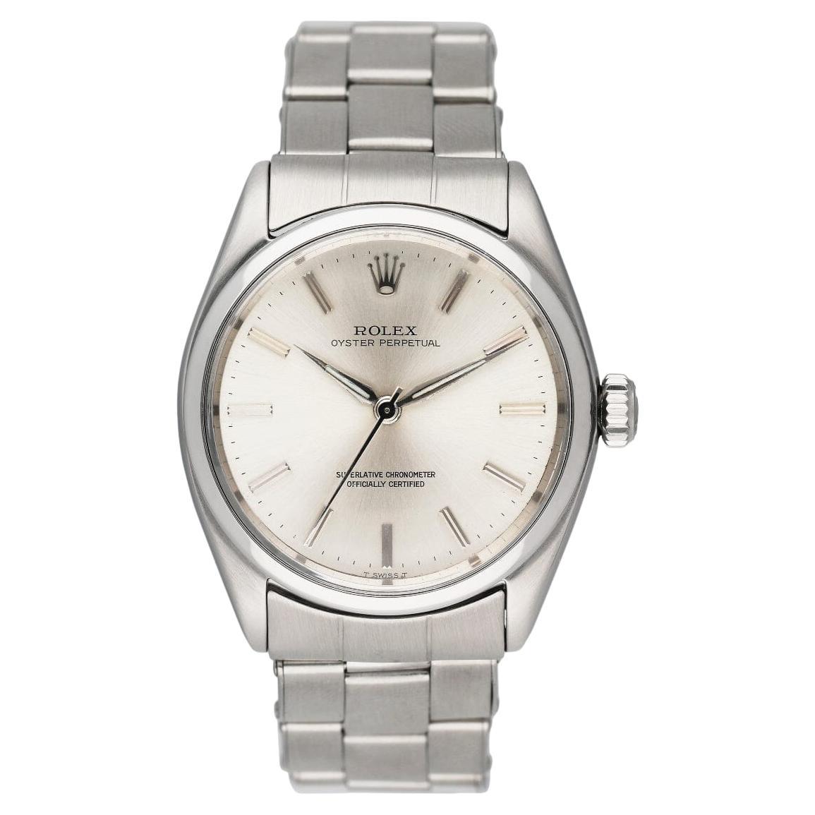 Rolex Air-King 5500 Silver Dial Mens Watch For Sale at 1stDibs