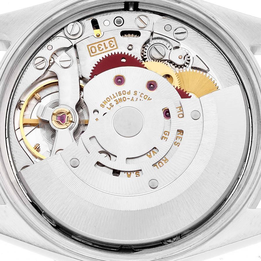 Rolex Air King Black Dial Steel Engine Turned Bezel Mens Watch 14010 ...
