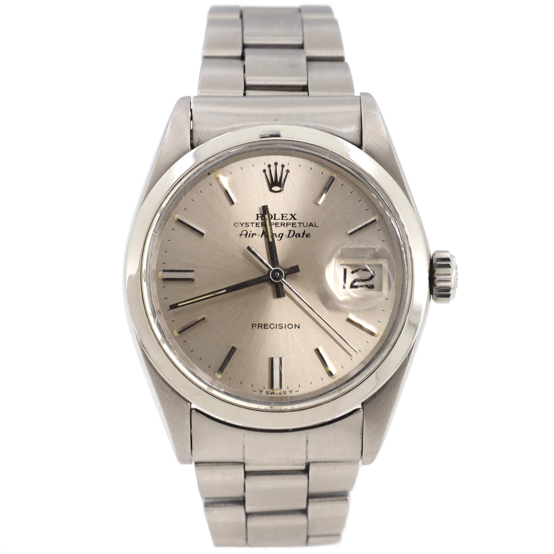 Rolex Air King Date Oyster Perpetual Automatic Watch Stainless Steel at ...