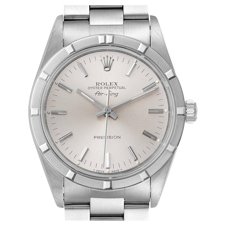 Rolex Air-King Super Precision Vintage Gents Gold Capped Silver Dial B ...