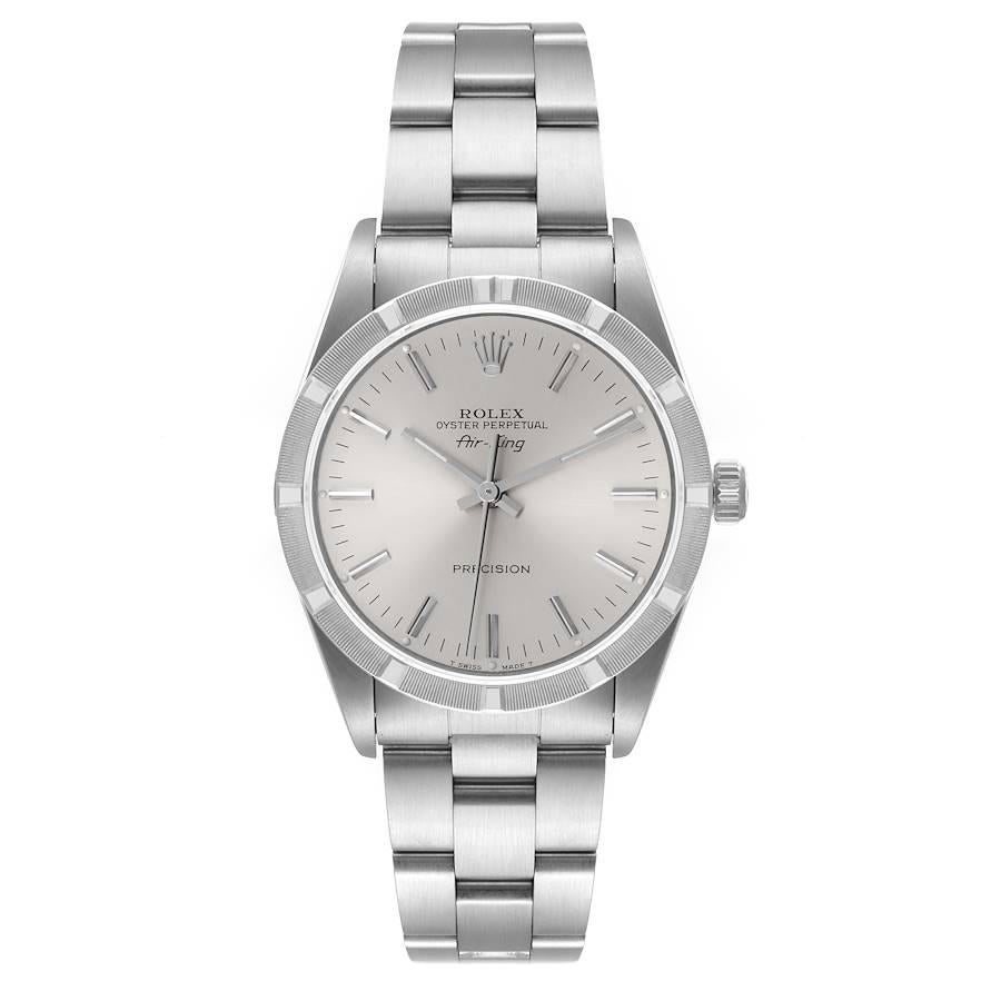 Rolex Air King Silver Dial Steel Mens Watch 14010 at 1stDibs | rolex ...
