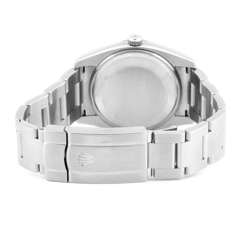 Rolex Air King Silver Dial Pink Index Hour Markers Steel Watch 114200 ...