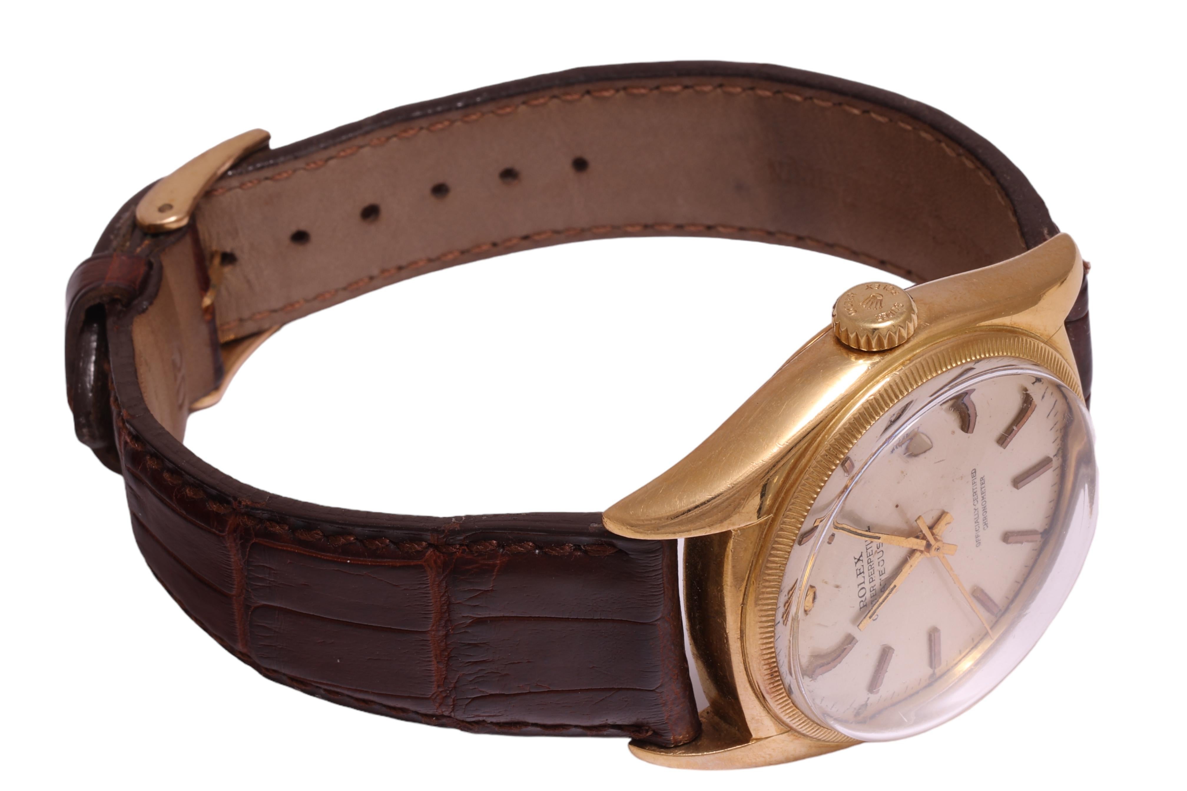 Rolex Big Bubble Back Ovettone, First Datejust Automatic Wrist Watch ...