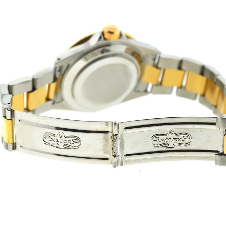 Rolex Blue 16613 Submariner Two-tone Dial Men's Watch at 1stDibs