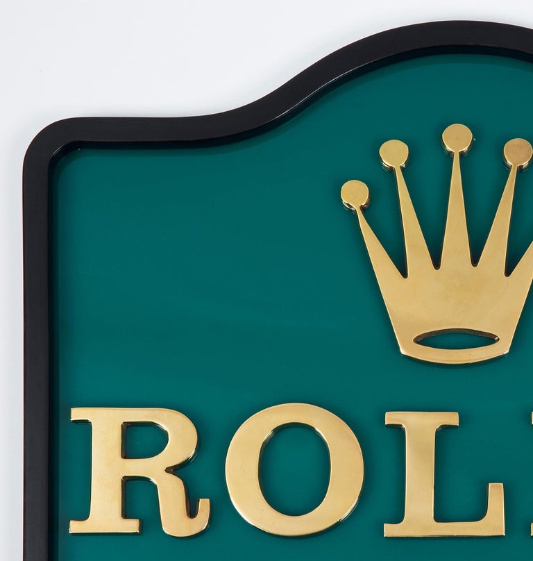 Rolex Bronze Dealership Display Sign, 1960 at 1stDibs