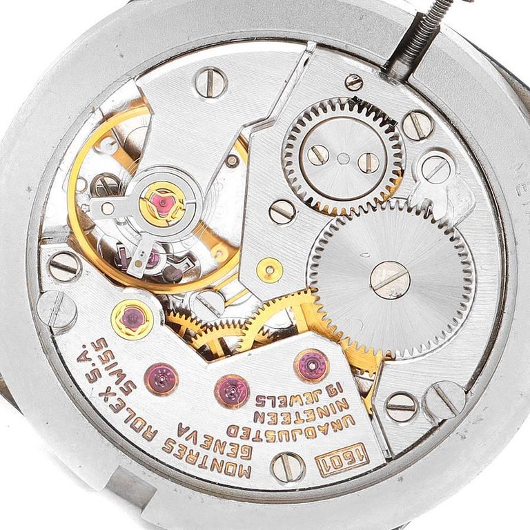 Rolex Cellini 18k White Gold Vignette Dial Mens Vintage Watch 4320 at ...