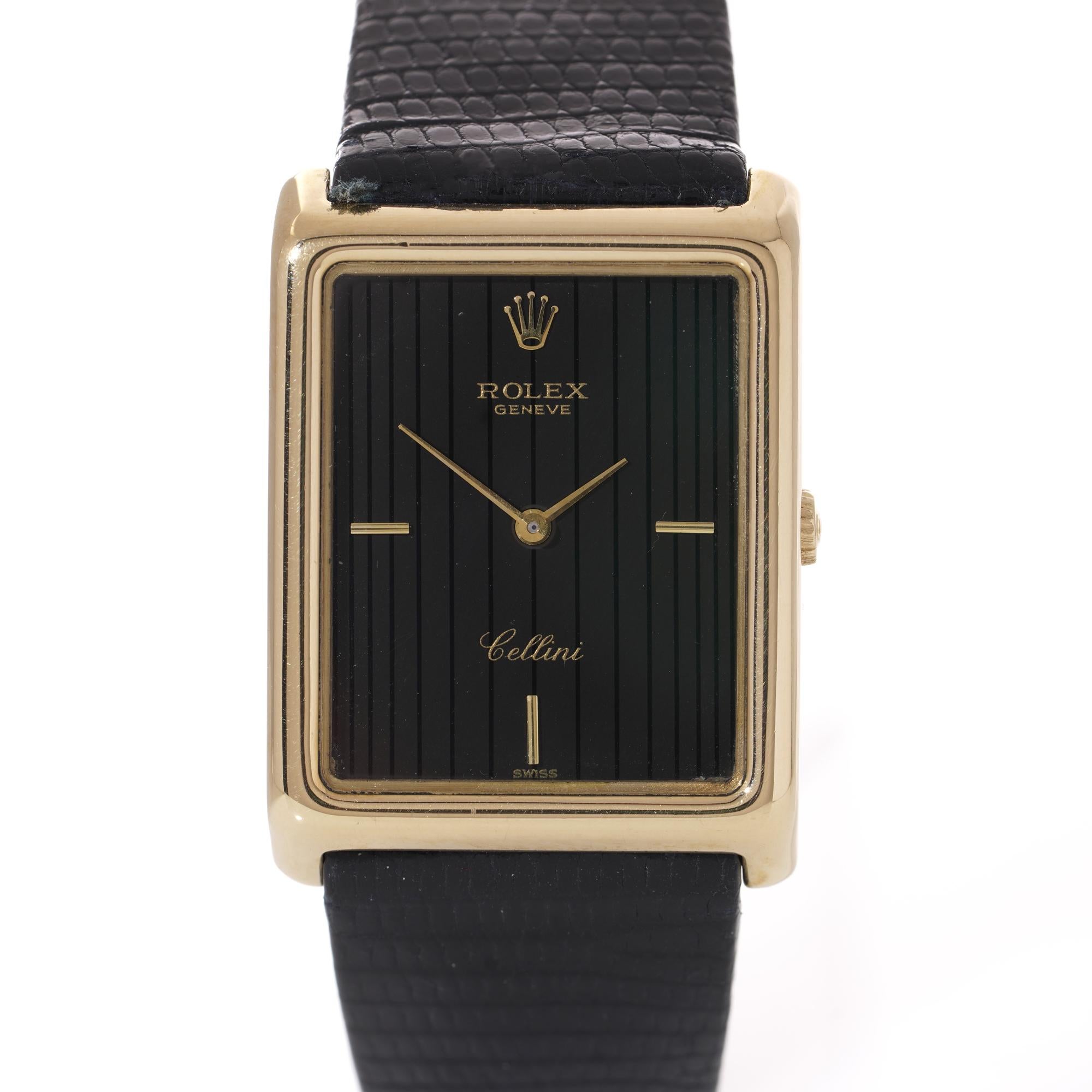 Rolex Cellini 18kt gold ladies manual winding wristwatch, Ref. Number ...