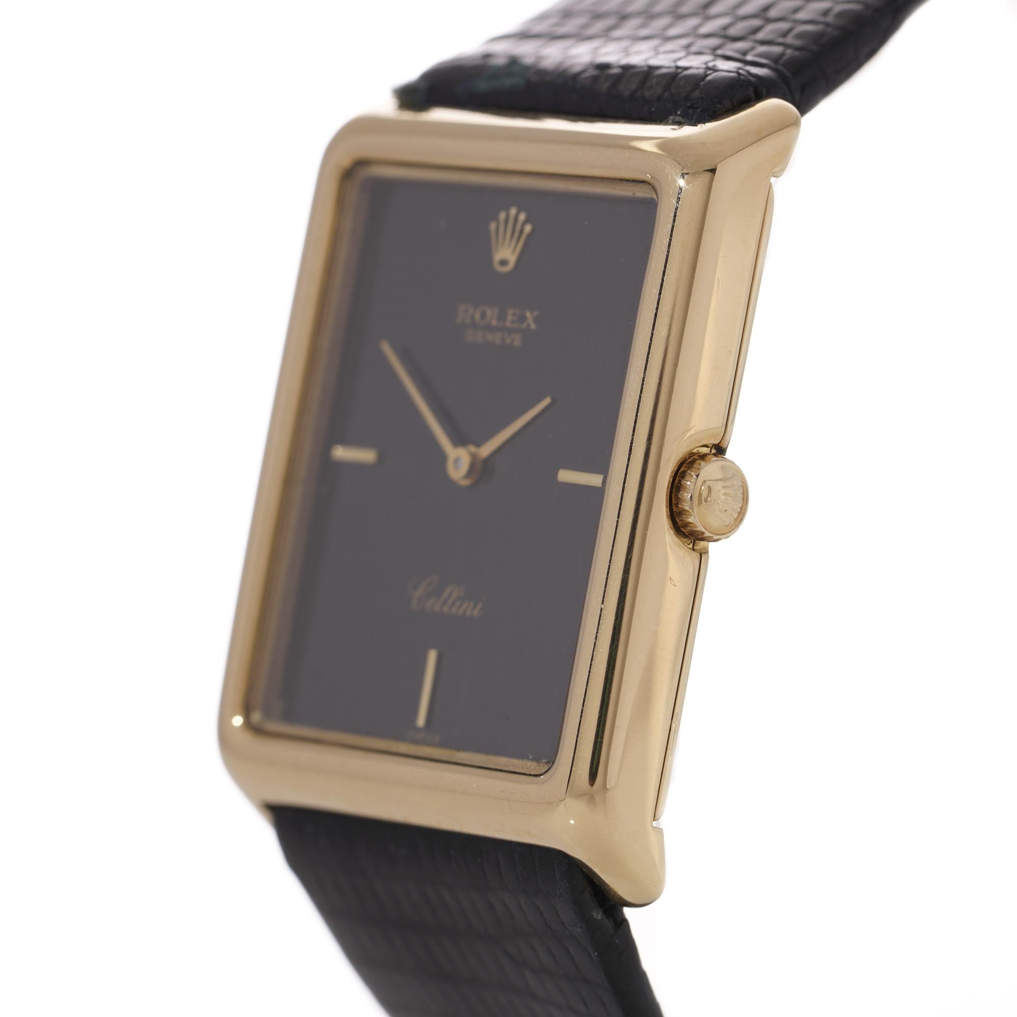 Rolex Cellini 18kt gold ladies manual winding wristwatch, Ref. Number ...