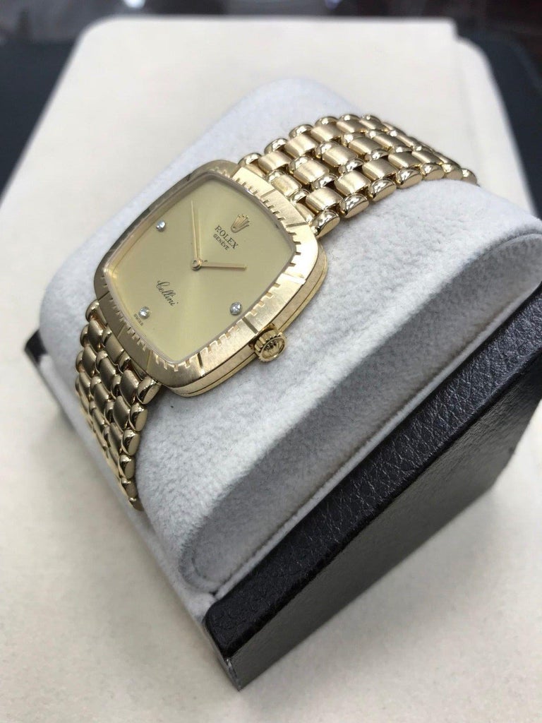 Rolex Cellini 4084 Diamond Dial 18 Karat Yellow Gold at 1stDibs | rolex ...