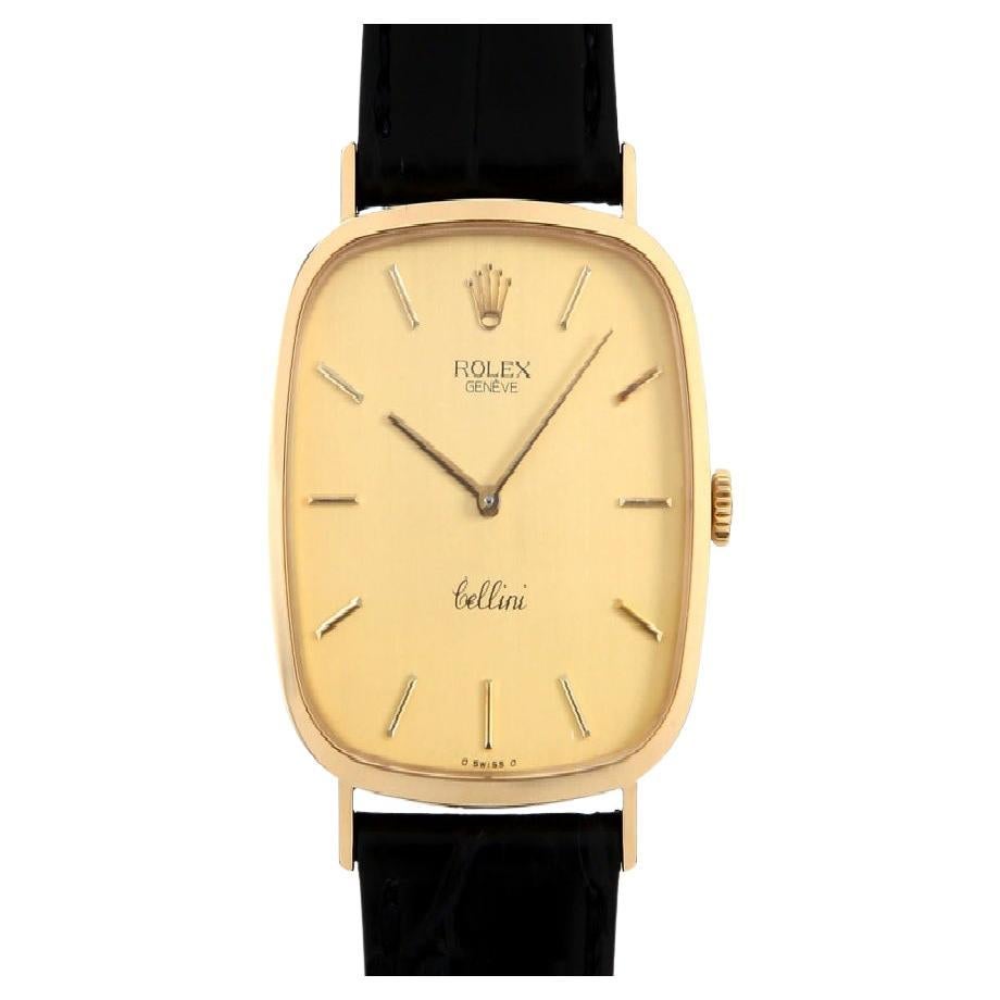 Rolex Cellini Orchid 18 Karat Yellow Gold Manual Champagne Dial Watch ...