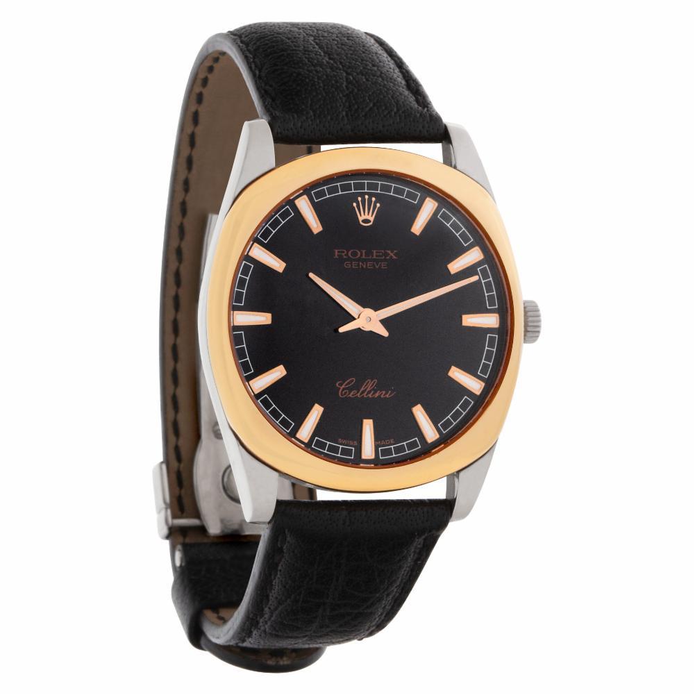 Rolex Cellini 4243 18 Karat White and Pink Gold Manual Watch at 1stDibs